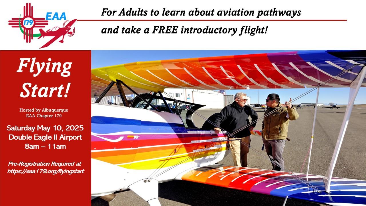 Flying Start & Eagle Flights – 2025 | EAA 179 | Albuquerque, New Mexico